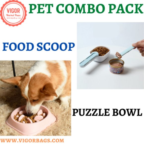 Vigor | Dog | Multifunctional Dog Cat Feeders Food Dog Feeder Bowl ...